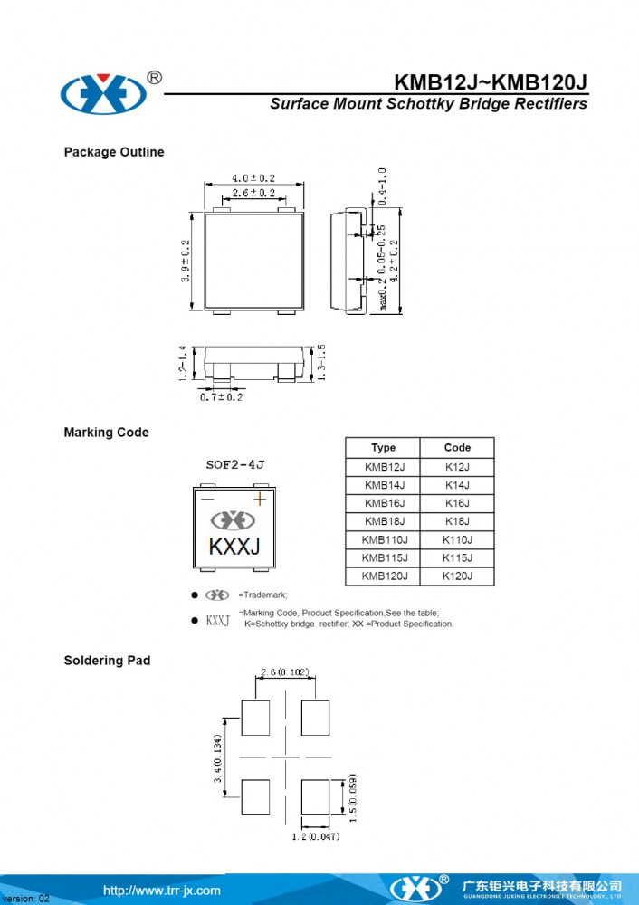 KMB14J datasheet page 3