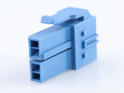 CP-6.5 Receptacle Housing, Glow-Wire Capable, 6.50mm Pitch, Dual Row, 2 Circuits, Blue for sale