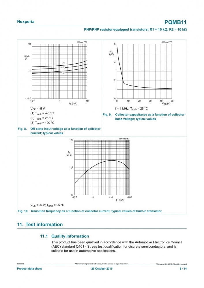 PQMB11Z datasheet page 8