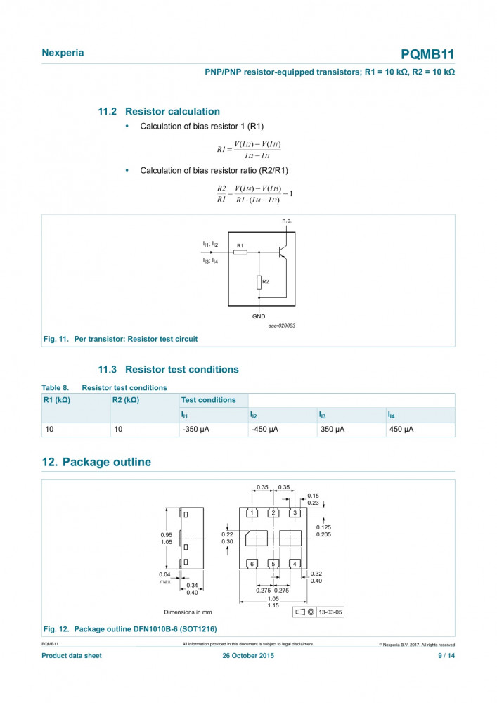 PQMB11Z datasheet page 9