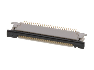 Easy-On FFC/FPC Connector, 0.50mm Pitch, Slider Series, Right-Angle, Bottom Contact, 2.00mm Height, 7 Circuits,Gold Plating