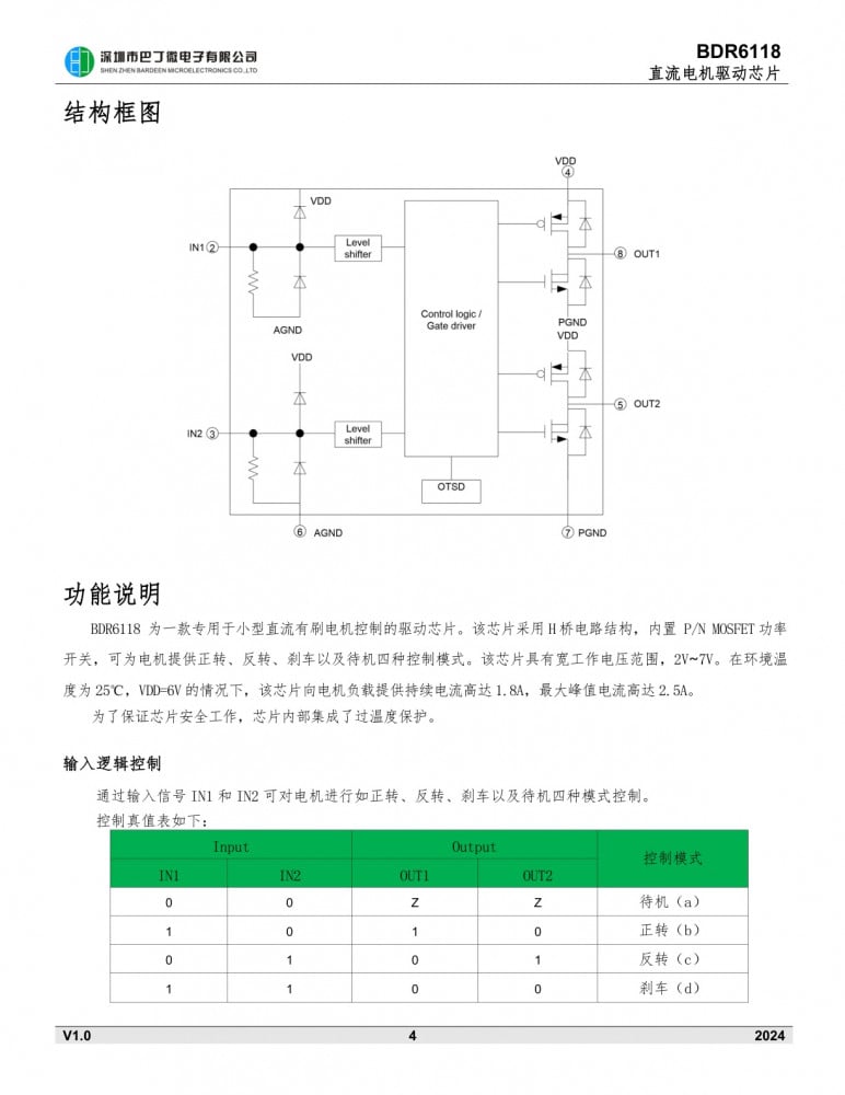 BDR6118 datasheet page 4