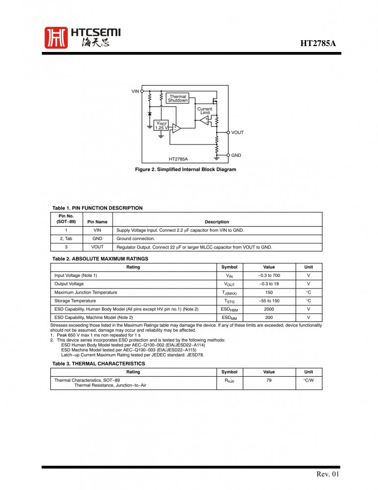 HT2785A datasheet page 2