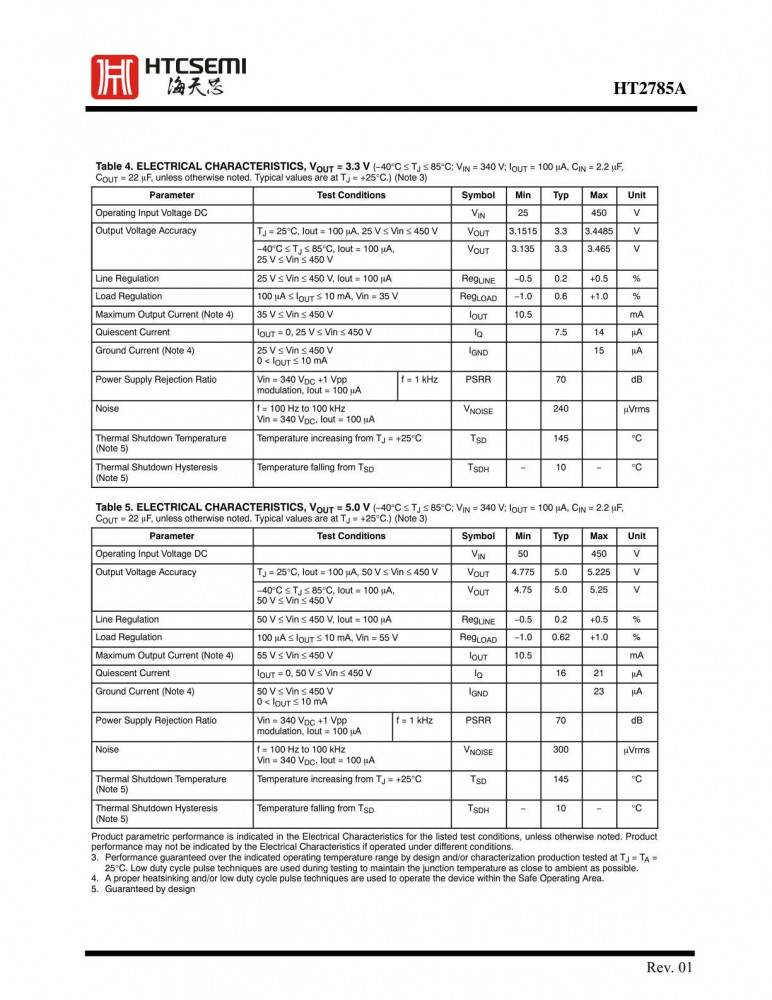HT2785A datasheet page 3