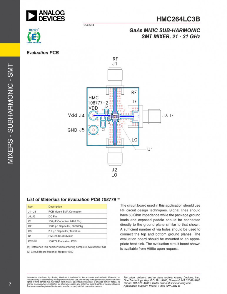 HMC264LC3B technical document page 7