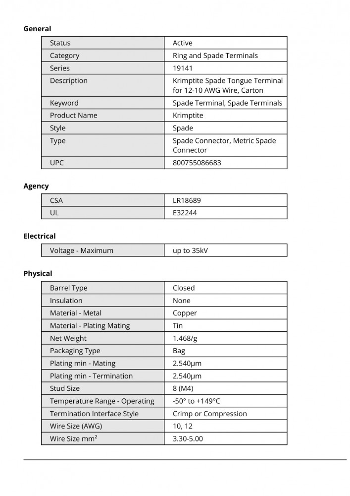 MOLEX 191410083 product document image 2