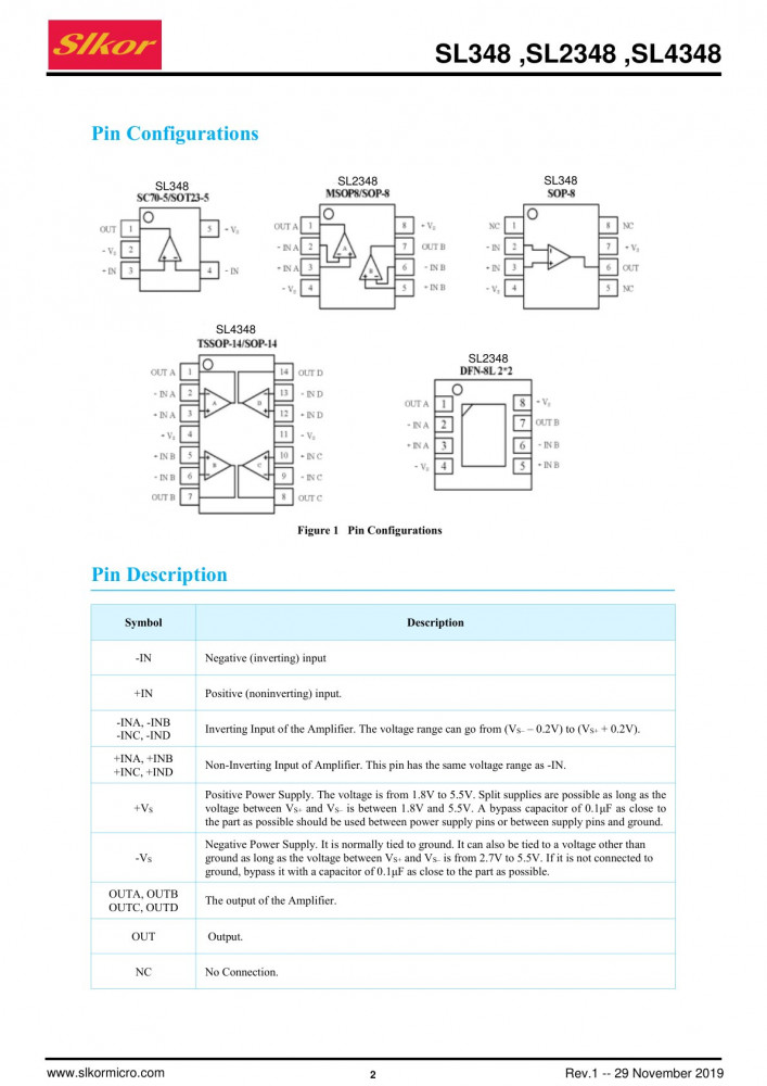 SL2348XS8 datasheet page 2