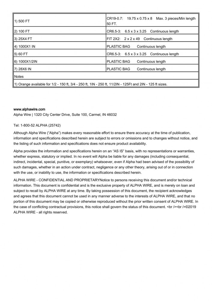 Alpha Wire FIT-221-1/8 technical document page 3