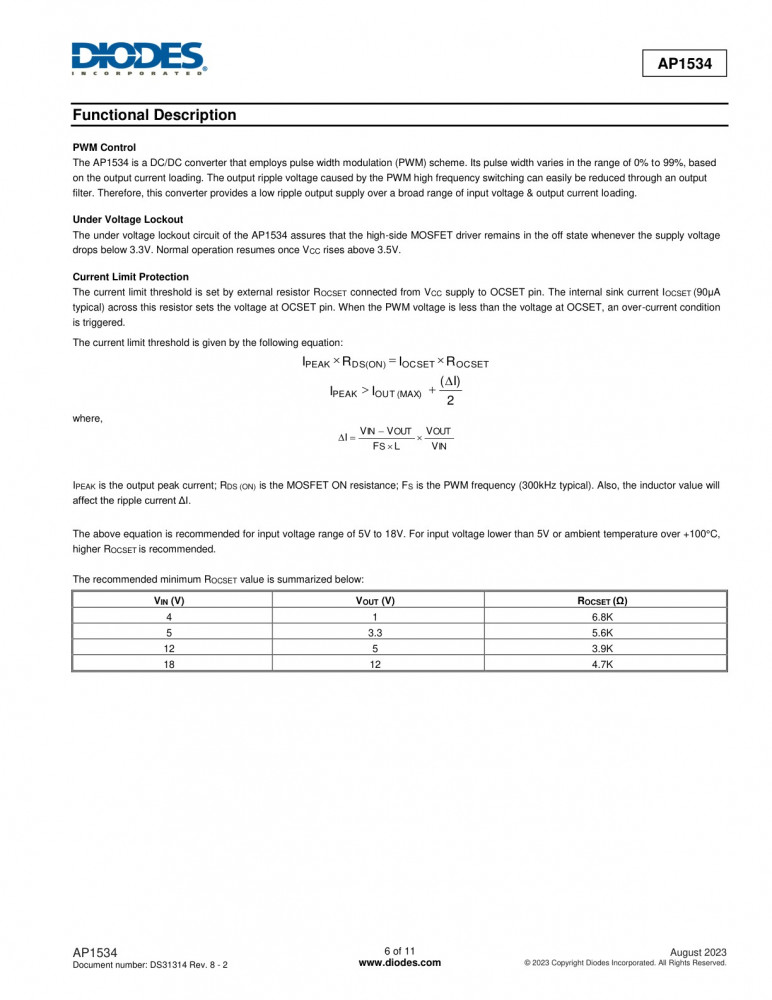 AP1534SG-13 datasheet page 6