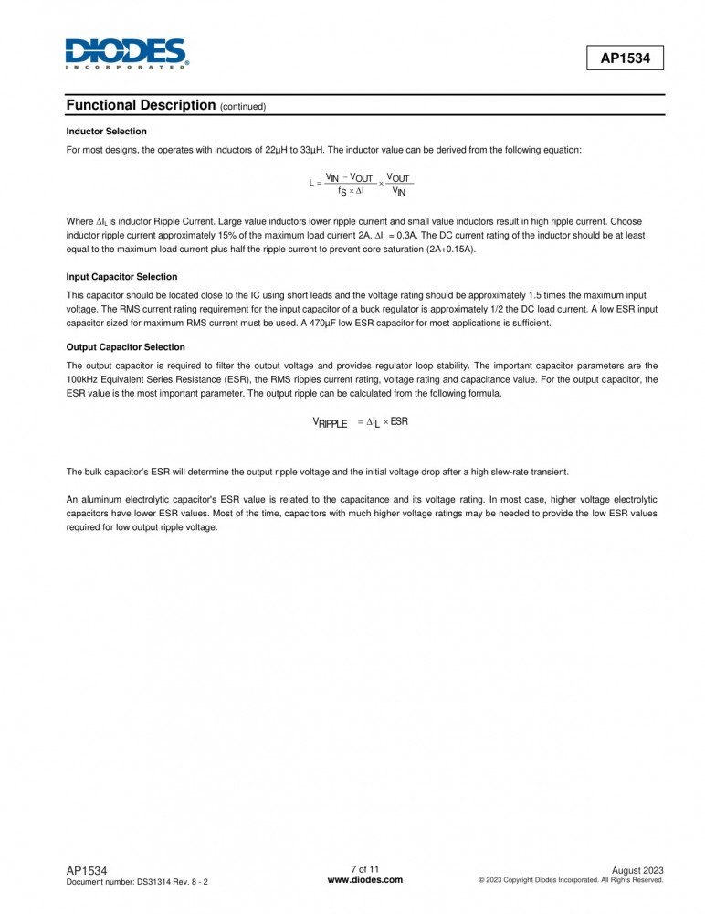 AP1534SG-13 datasheet page 7