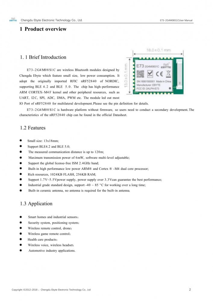 E73-2G4M08S1C manual page 3