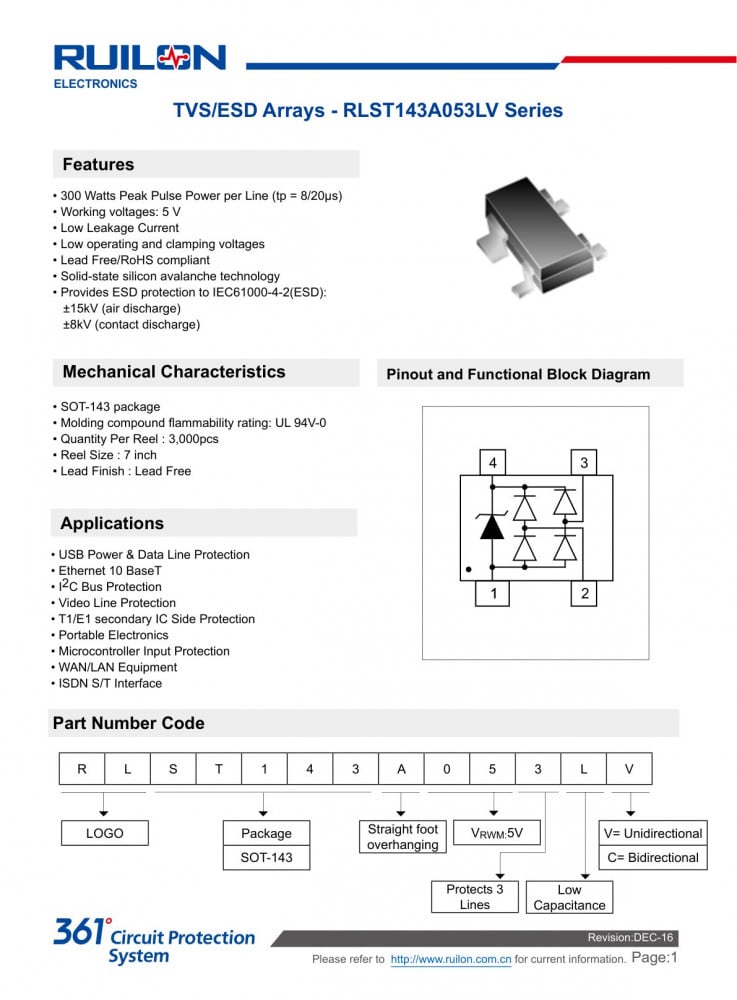RLST143A053LV datasheet page 2