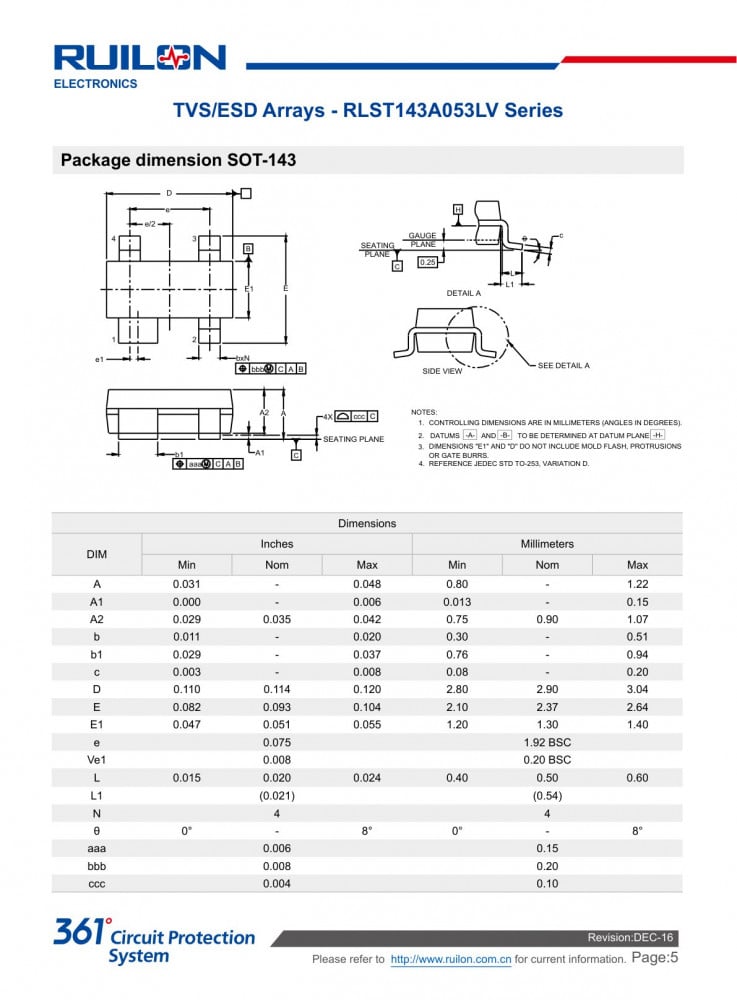 RLST143A053LV datasheet page 6