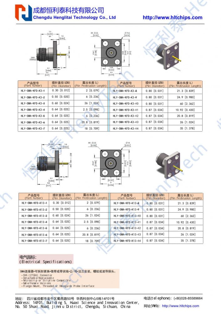 HenryTech HLY-SMA-KFD-K1 series specification page 2