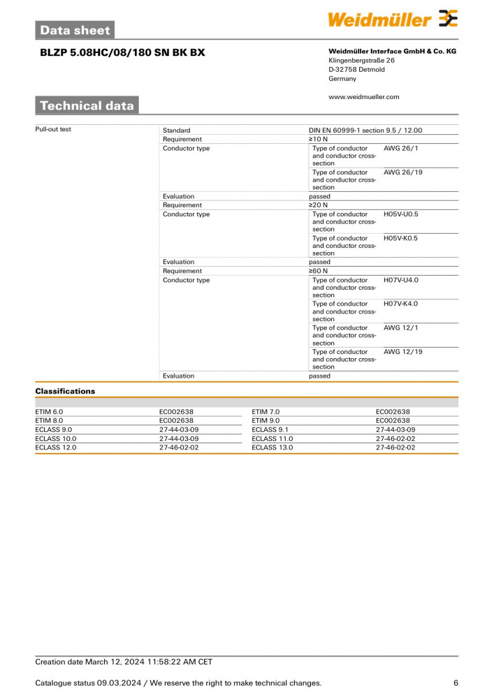 Product technical document page 6