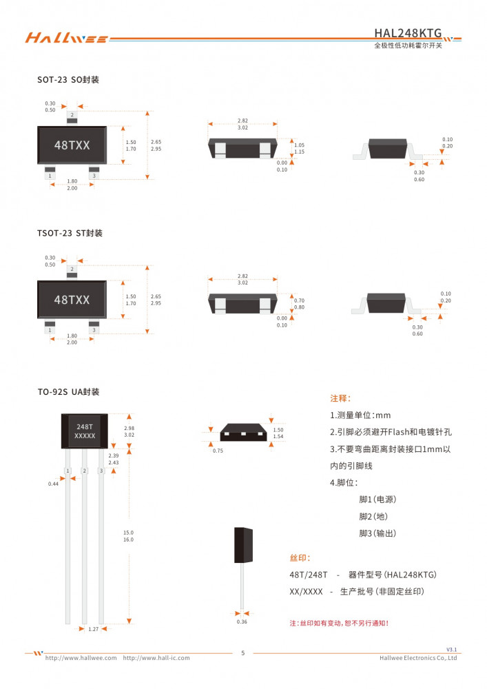 HAL248KTG technical document page 5