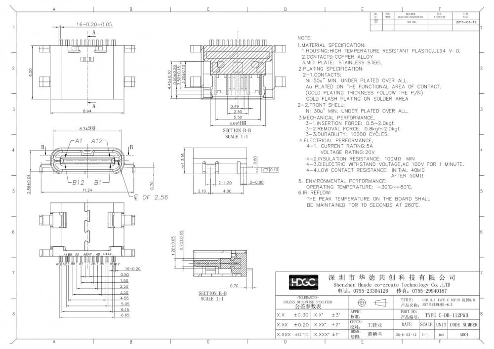 HDGC technical document page 1