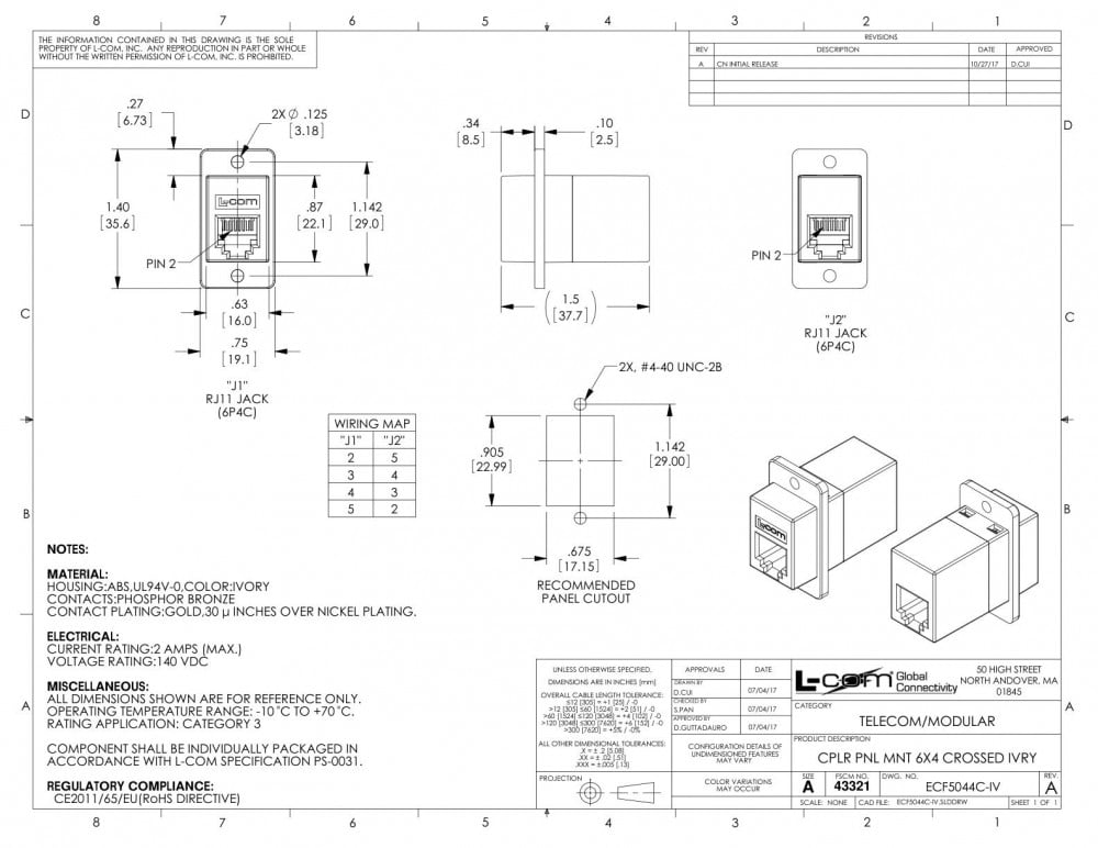 ECF5044C-IV technical document page