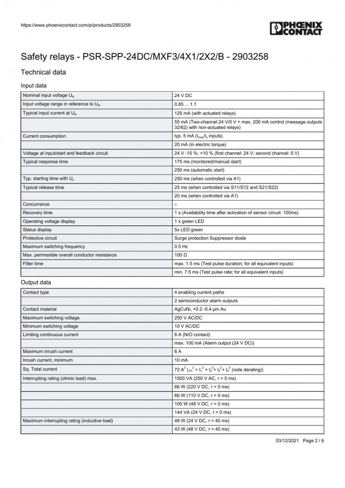 Phoenix Contact 2903258 product document page 2