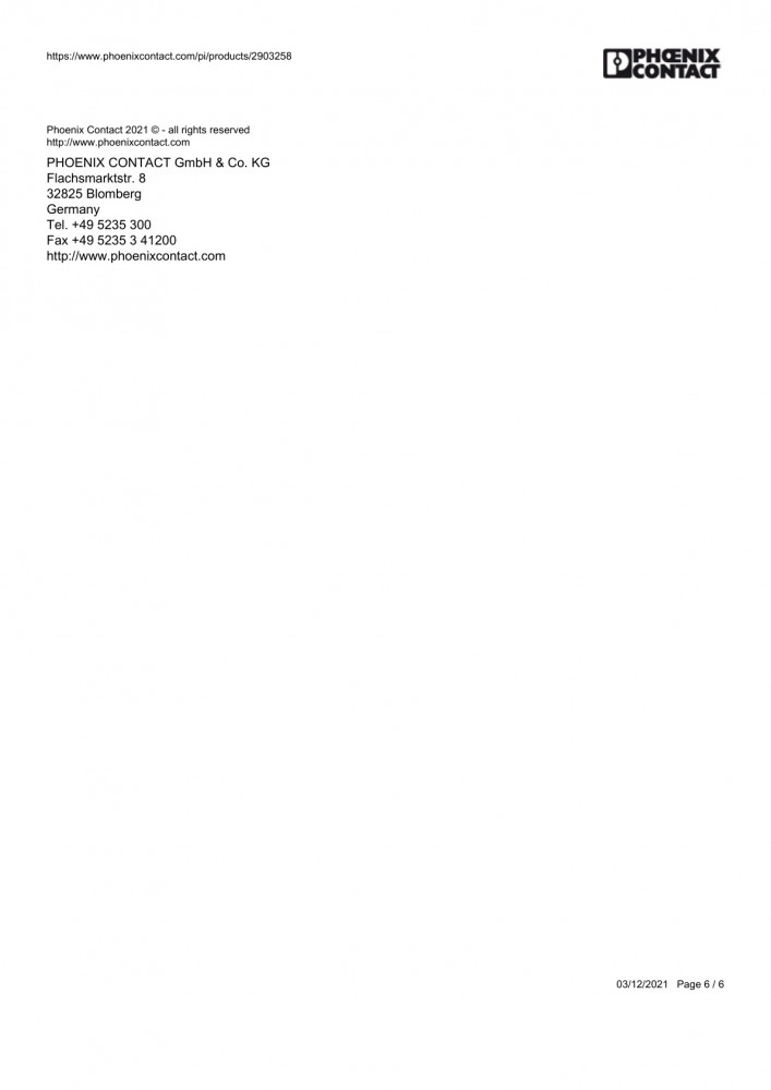 Phoenix Contact 2903258 product document page 6