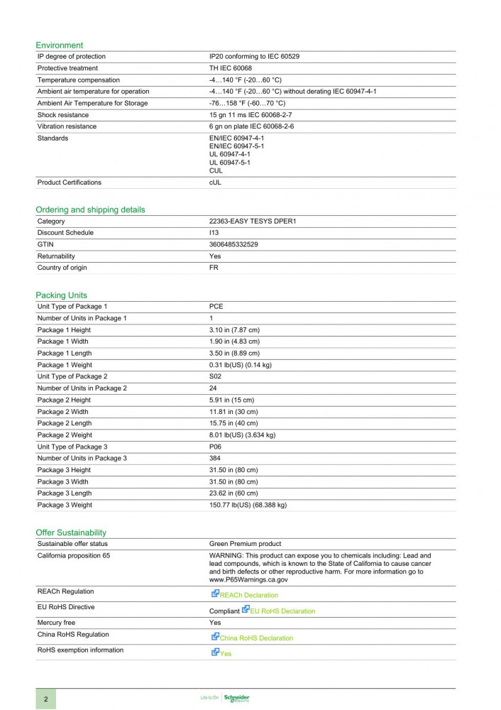 DPER05 technical document page 2