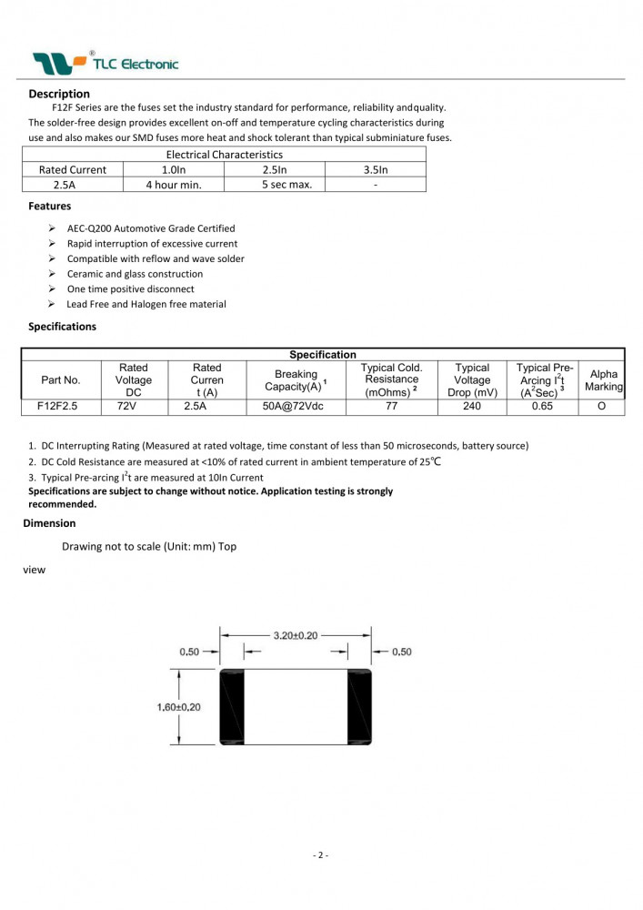 F12F2.5 datasheet page 2