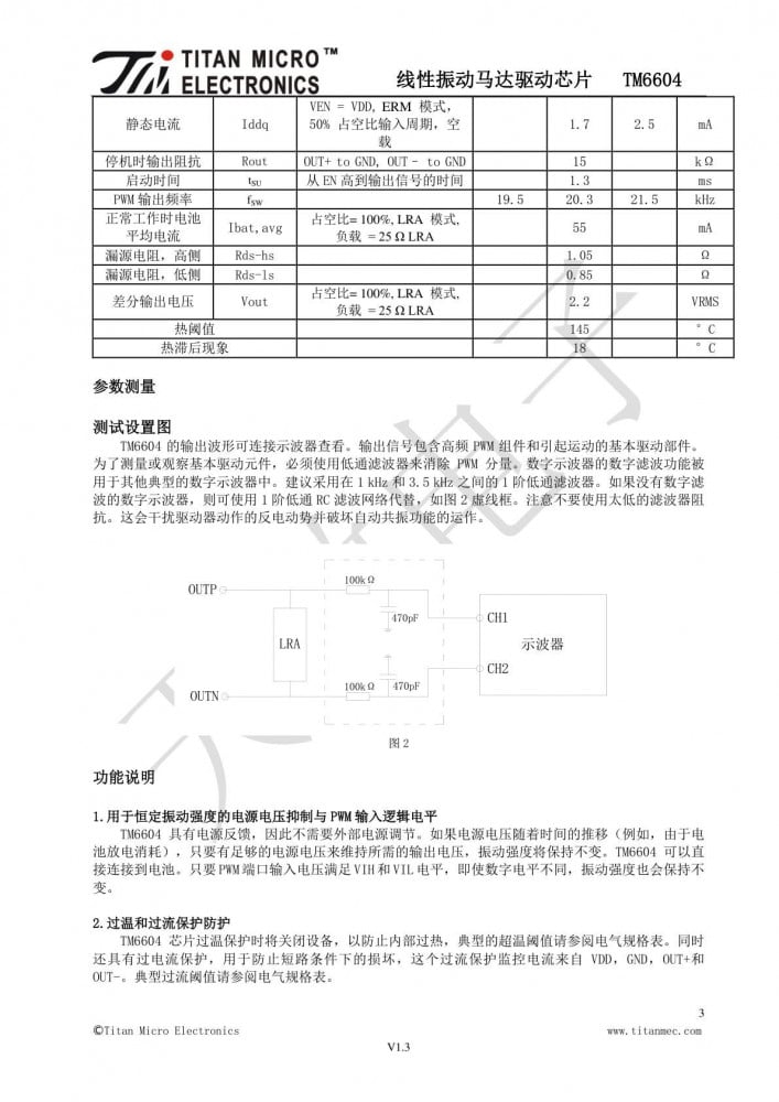 TM6604 datasheet page 3
