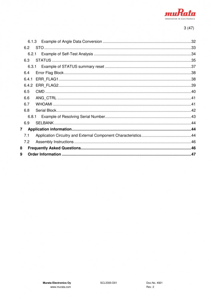 SCL3300-D01 datasheet page 3