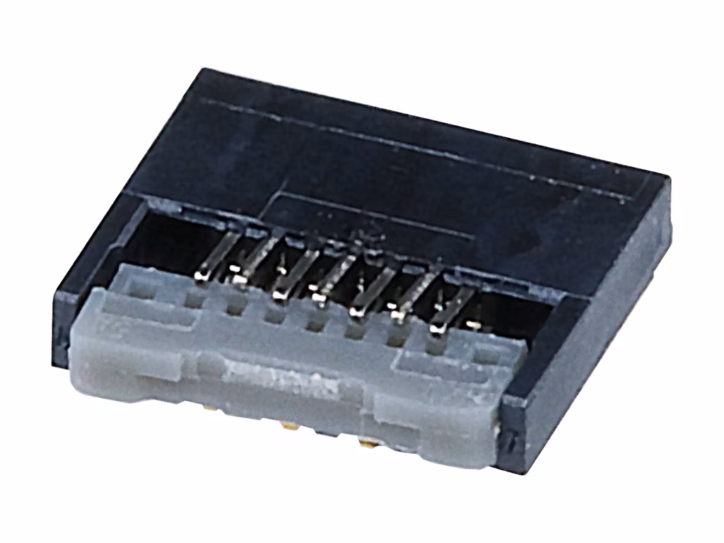 Easy-On Back Flip FPC Connector, 0.30mm Pitch, LA75 Series, Right-Angle, Surface Mount, Dual Contact Style, 0.75mm Height, 35 Circuits