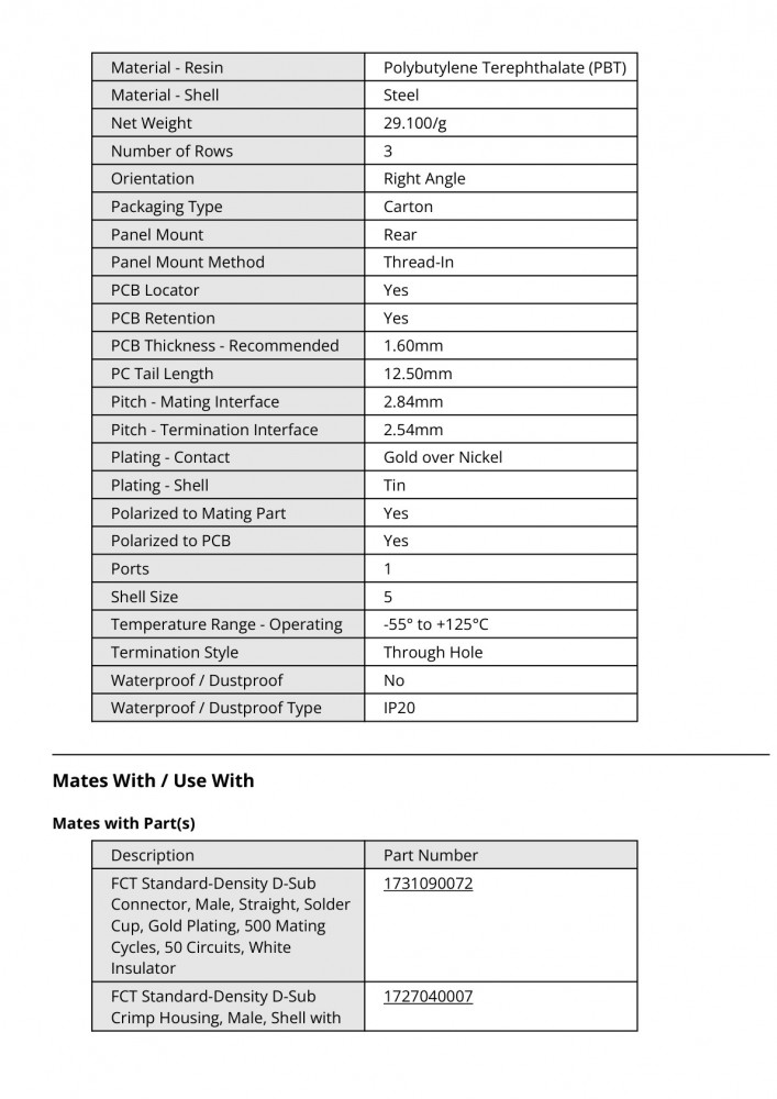 MOLEX 1731090195 product drawing, page 3