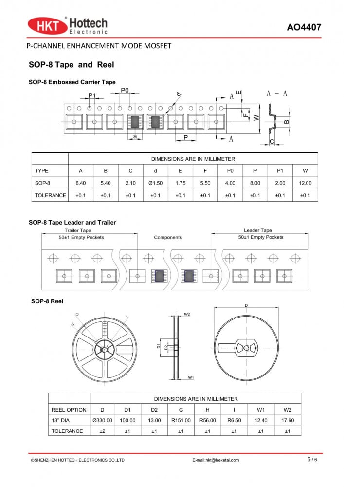 AO4407 datasheet page 6
