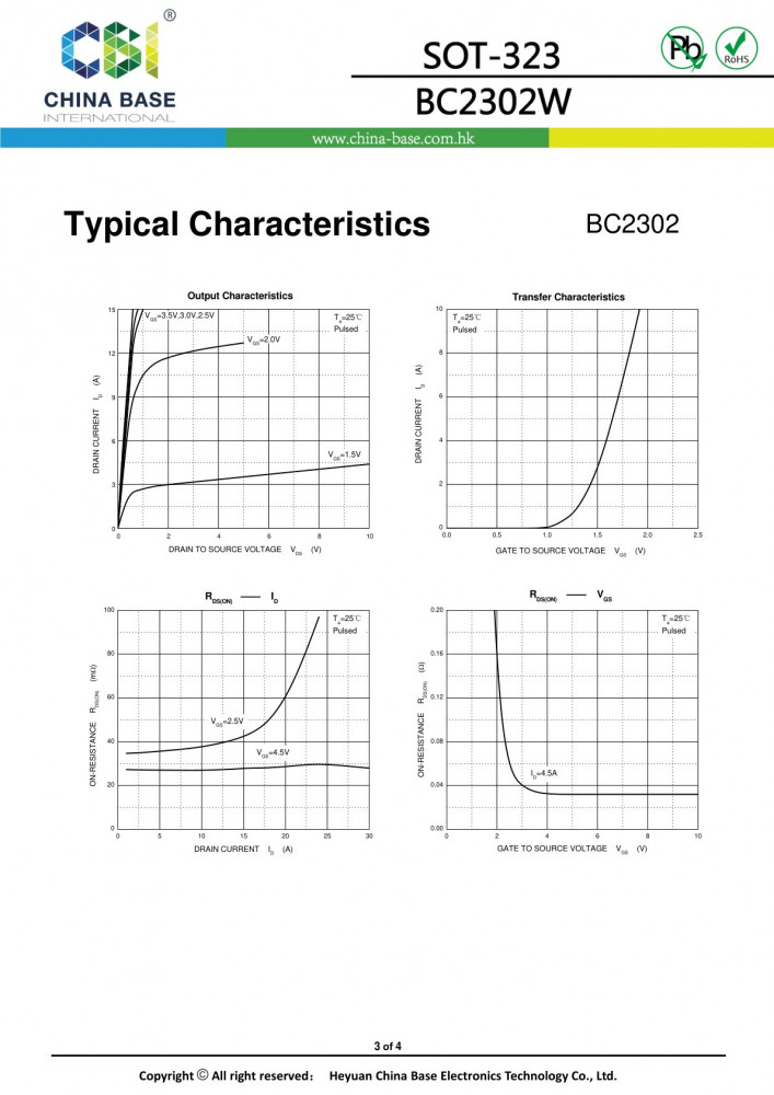 BC2302W datasheet page 3