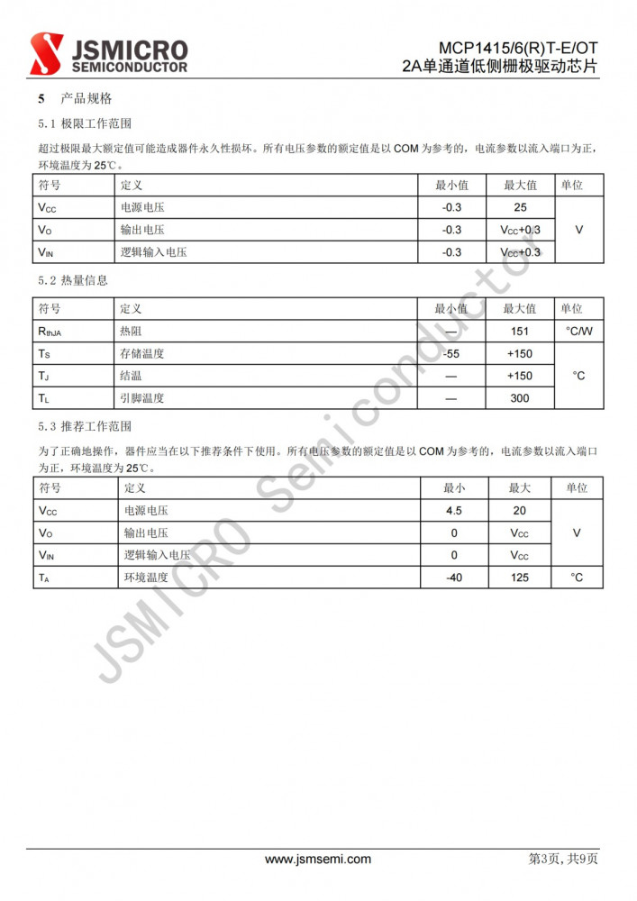 MCP1415T-E/OT-JSM datasheet page 3