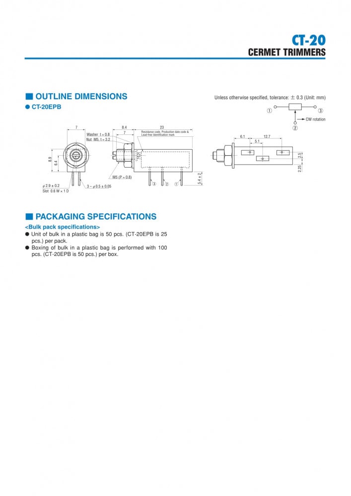 CT-20EP203 datasheet page 4