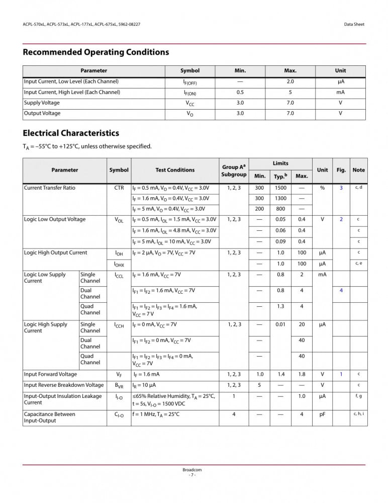 5962-08227 datasheet page 7