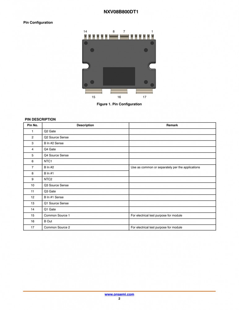 NXV08B800DT1 datasheet page 2