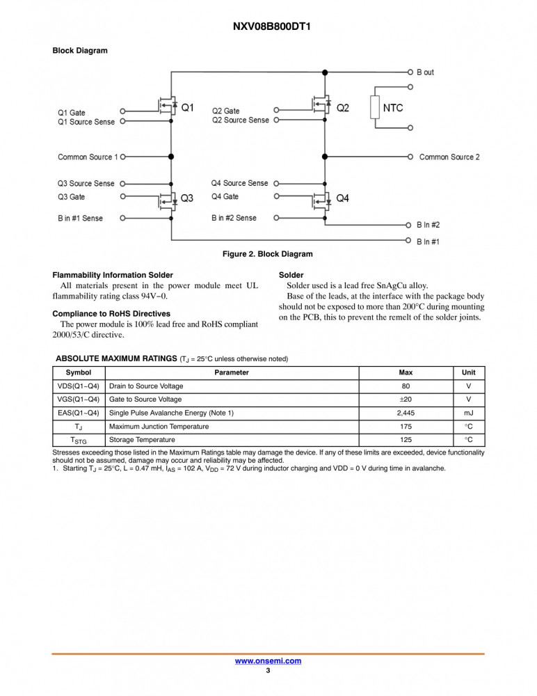 NXV08B800DT1 datasheet page 3
