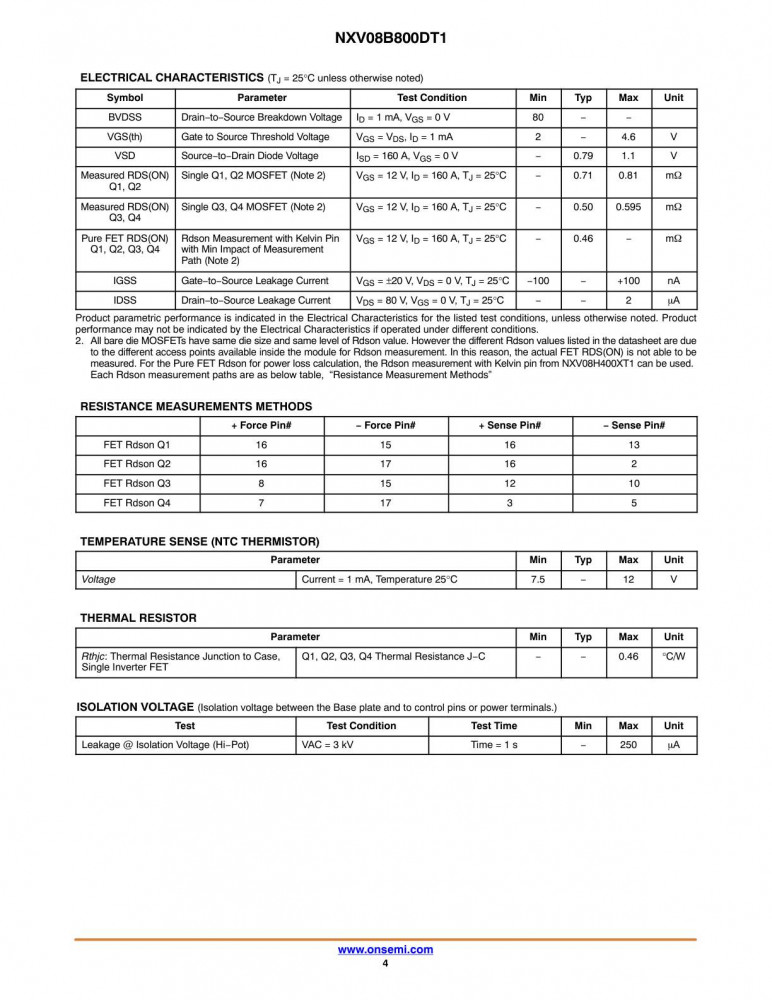 NXV08B800DT1 datasheet page 4