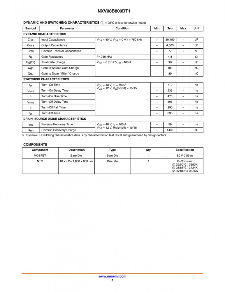 NXV08B800DT1 datasheet page 5