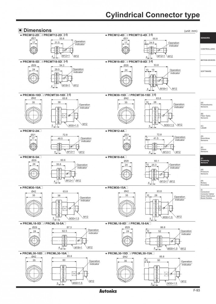 Autonics PRCM18-8AO documentation page 4