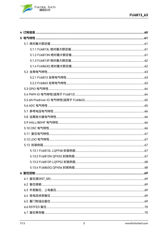FU6863Q datasheet page 3