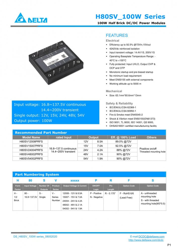 H80SV48002PRFS datasheet page 1