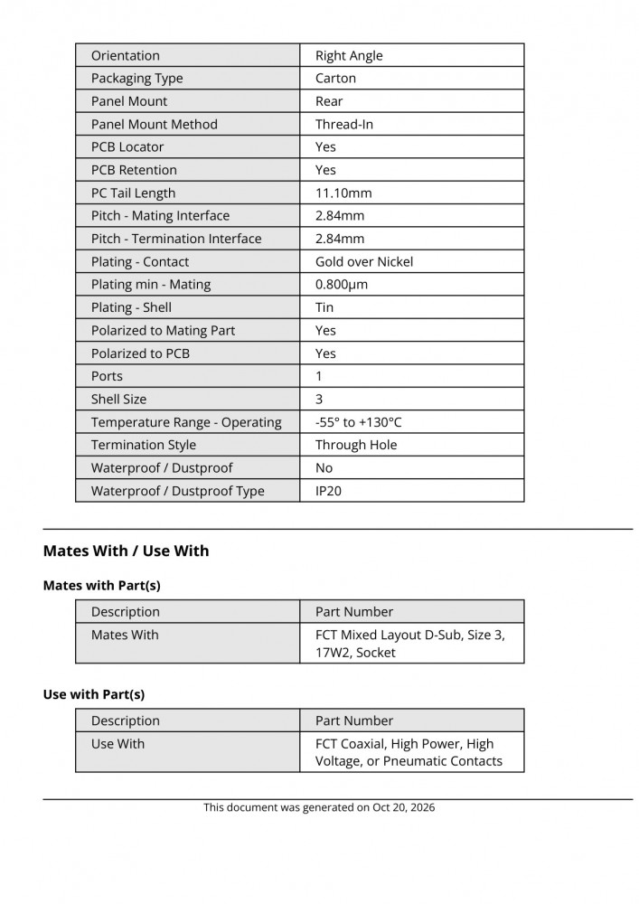 MOLEX 1731070078 technical document page 3