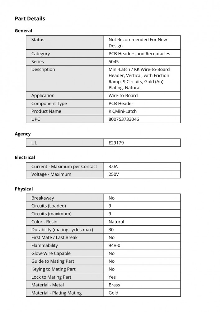 MOLEX 22111091 product document image 2