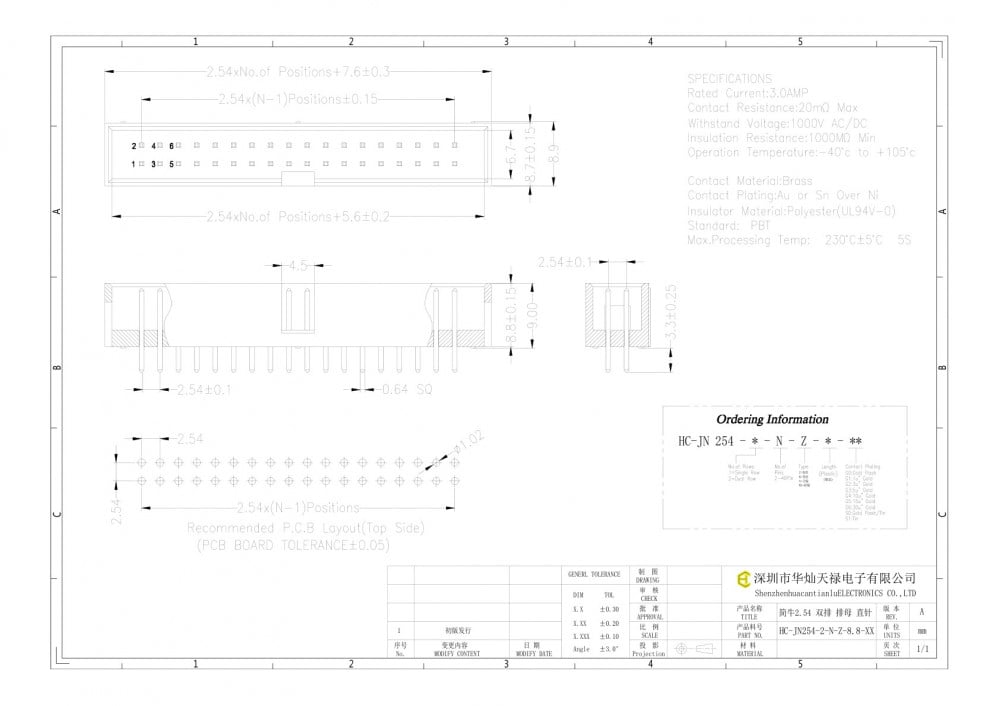HC-JN254-2-15-Z technical document preview