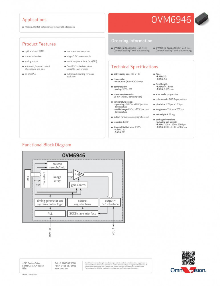 OVM6946-RANA-1B product brief page 2