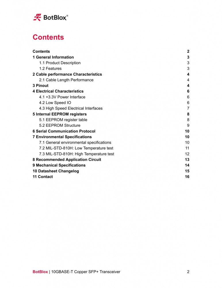 SFP-10G-T datasheet page 2