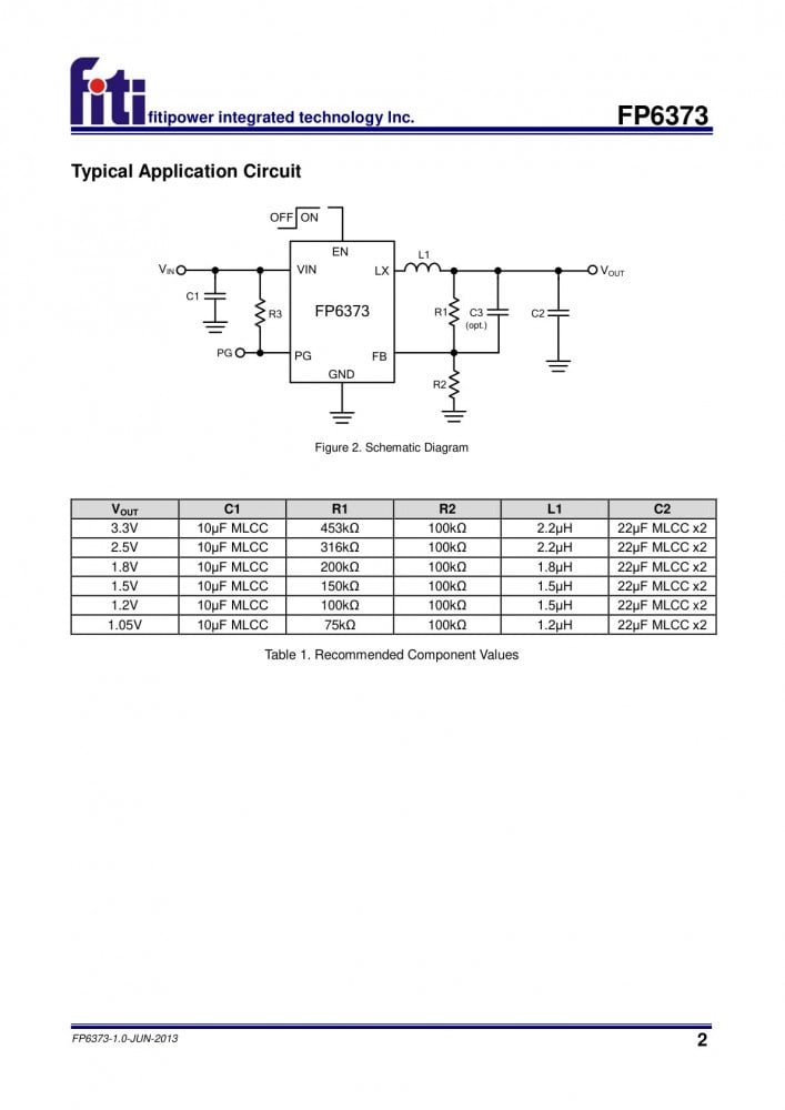 FP6373 datasheet page 2