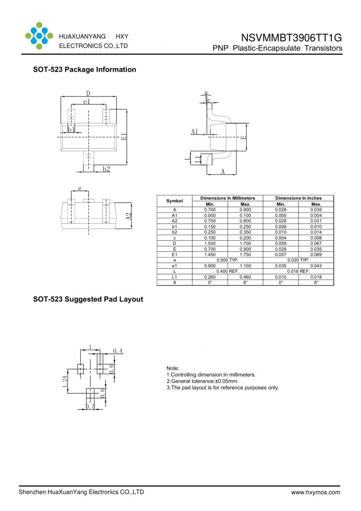 NSVMMBT3906TT1G-HXY datasheet page 3