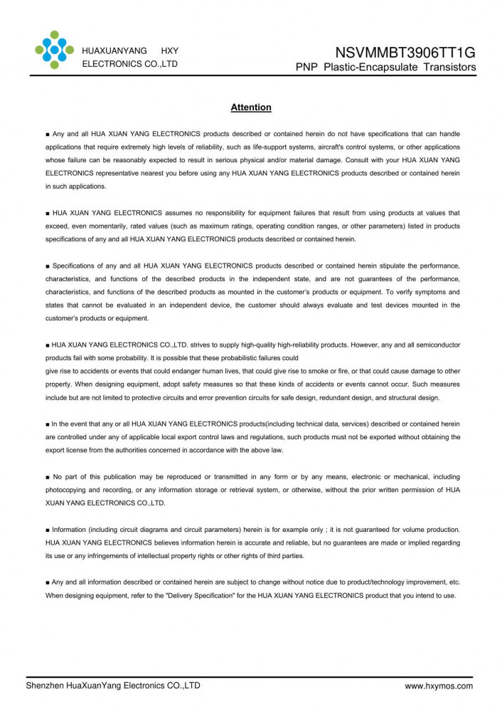 NSVMMBT3906TT1G-HXY datasheet page 4